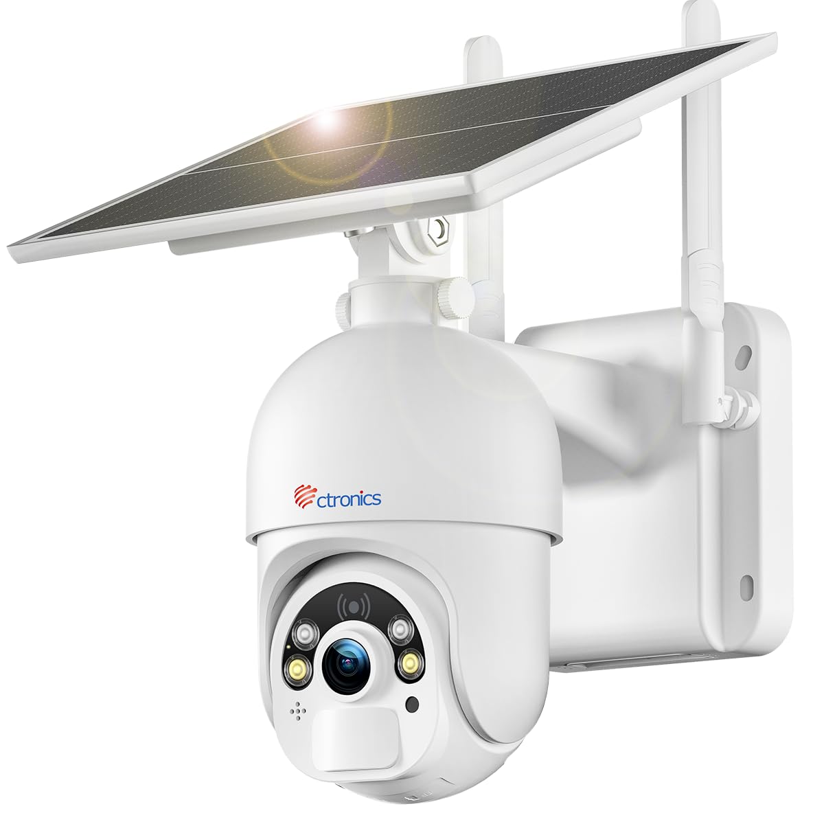 Ctronics 5MP Solar Security Camera Outdoor Wireless, 6W Solar Panel, S